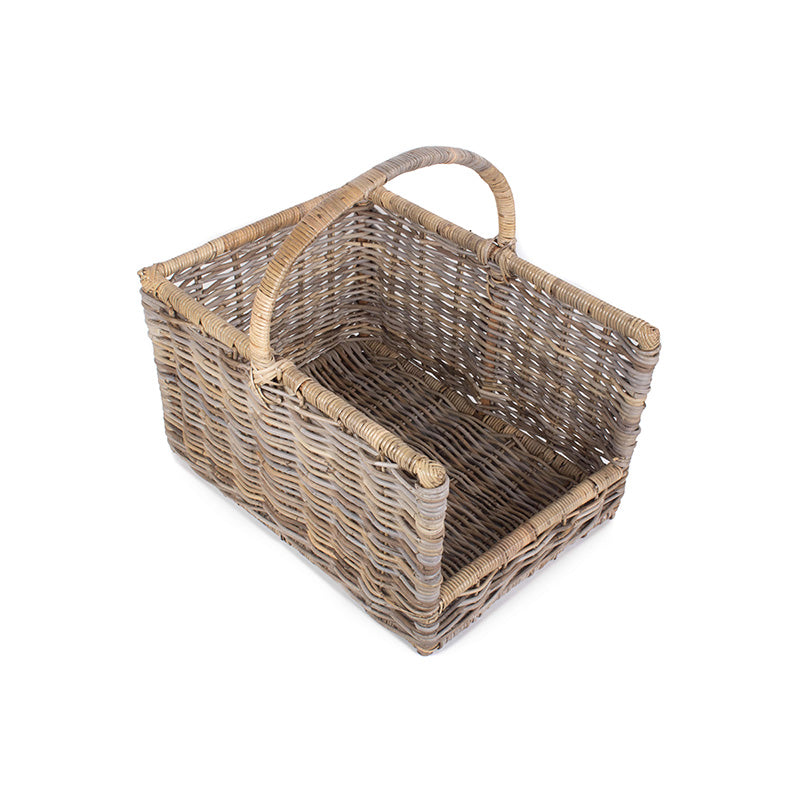 Large Rattan Open Ended Log Basket – Surefire Wood NI